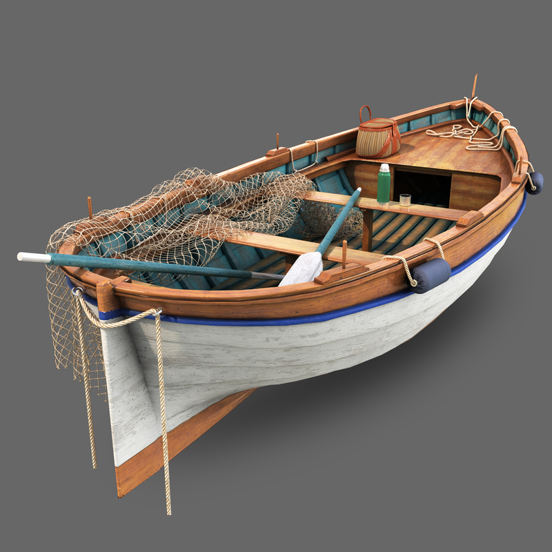 Fishing boat 3D model - TurboSquid 1228882