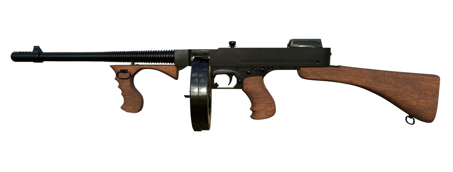 3D thompson machine 1928 model - TurboSquid 1228980