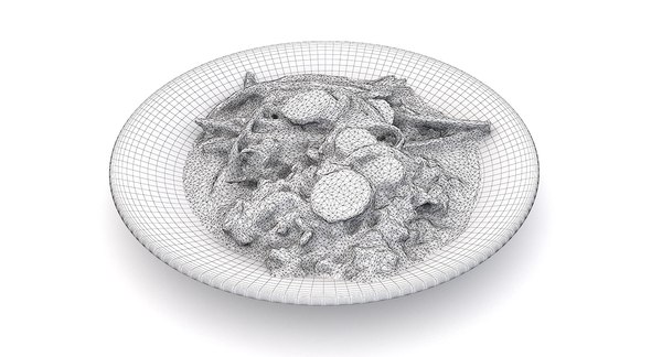 3D lunch vegetarian model - TurboSquid 1229061