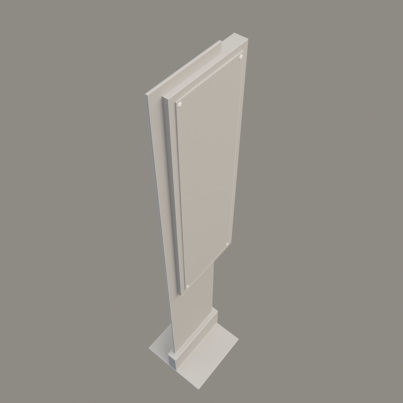 Kiosk info 3D model - TurboSquid 1229093