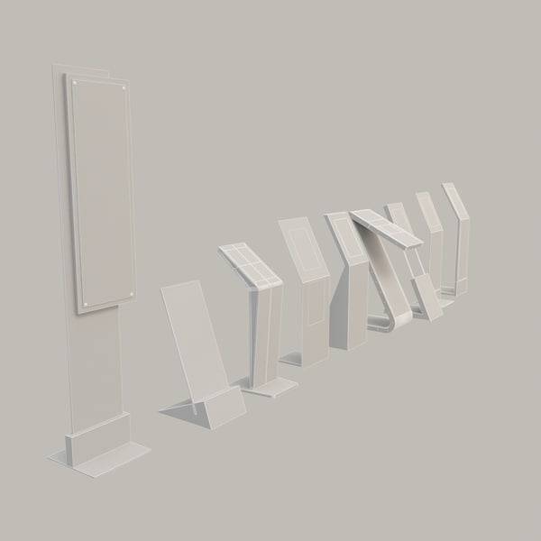 Kiosk info 3D model - TurboSquid 1229093