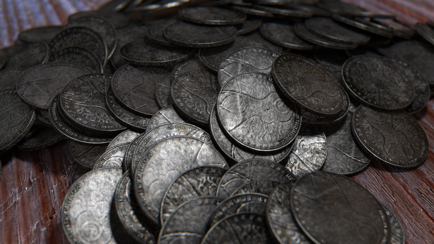 3D coin vintage rusty - TurboSquid 1229096