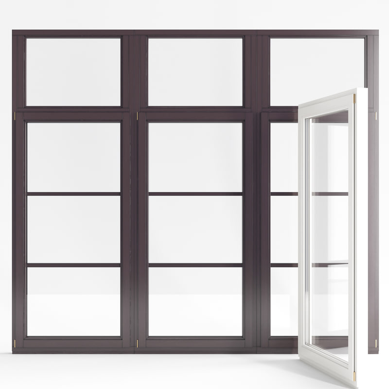 木窗3D模型 - TurboSquid 1229263