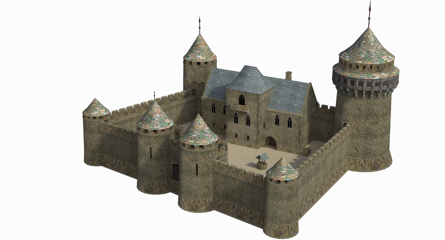 Medieval castle 3D model - TurboSquid 1229275