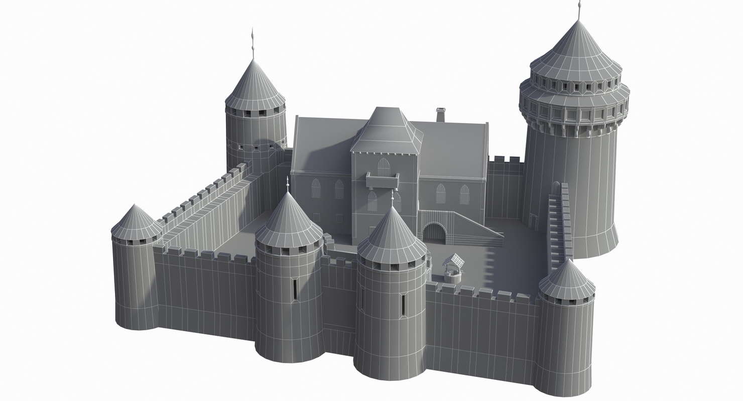 Medieval castle 3D model - TurboSquid 1229275
