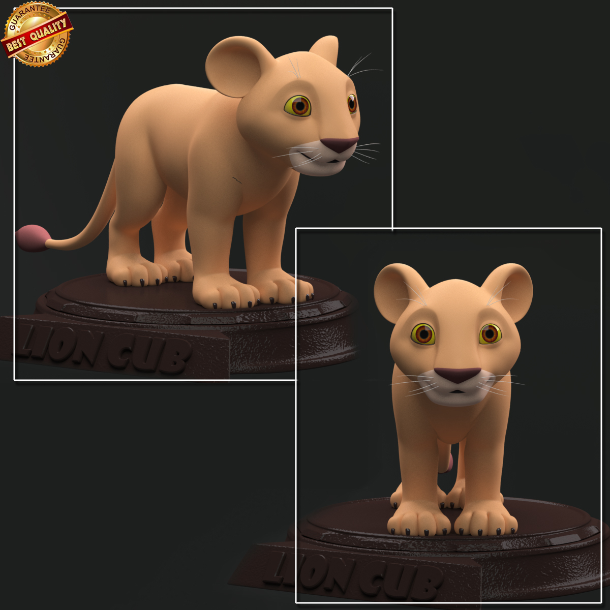 Cub lion 3D model - TurboSquid 1229297