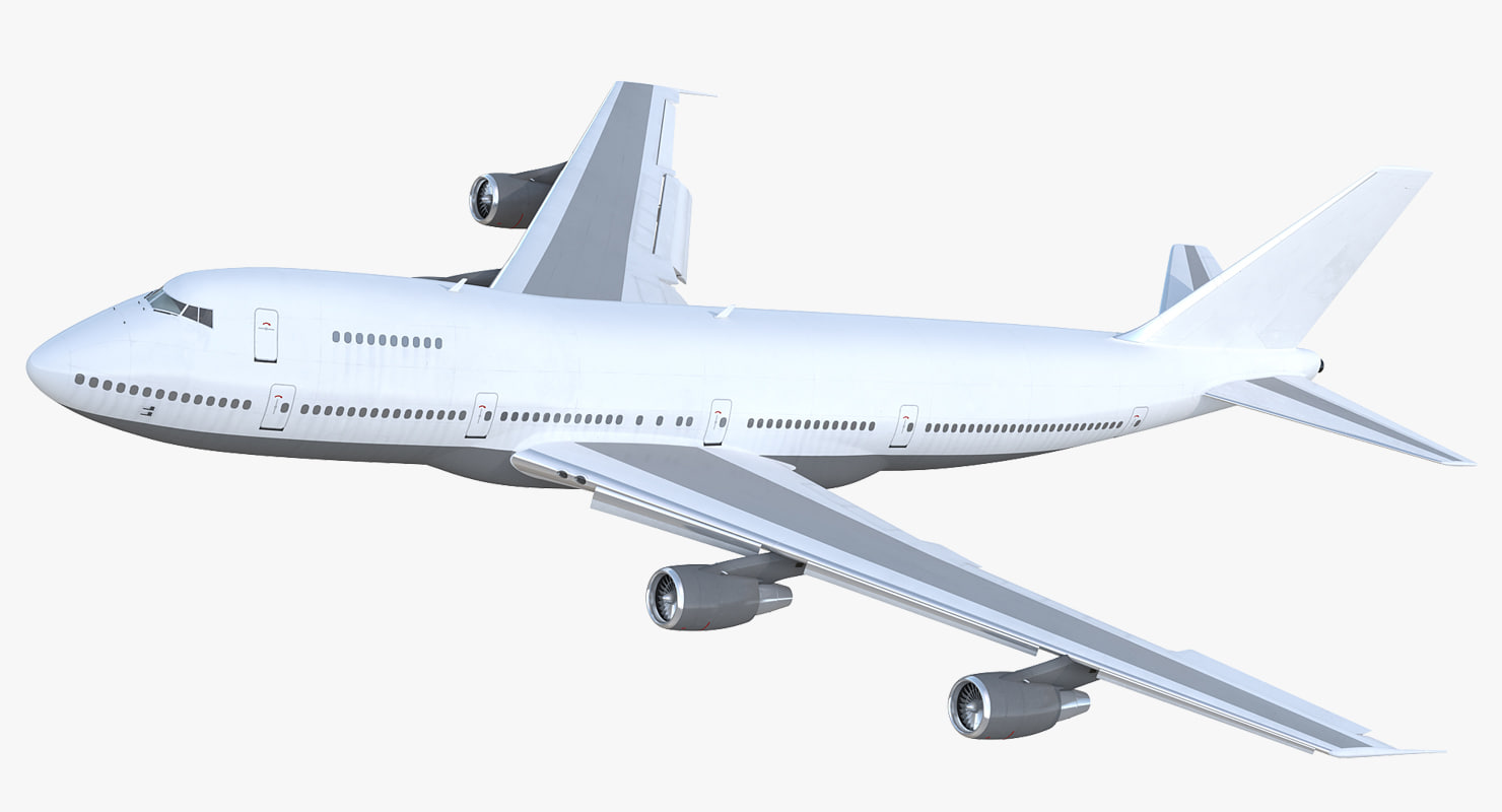 3D model boeing 747-200b generic rigged - TurboSquid 1229312