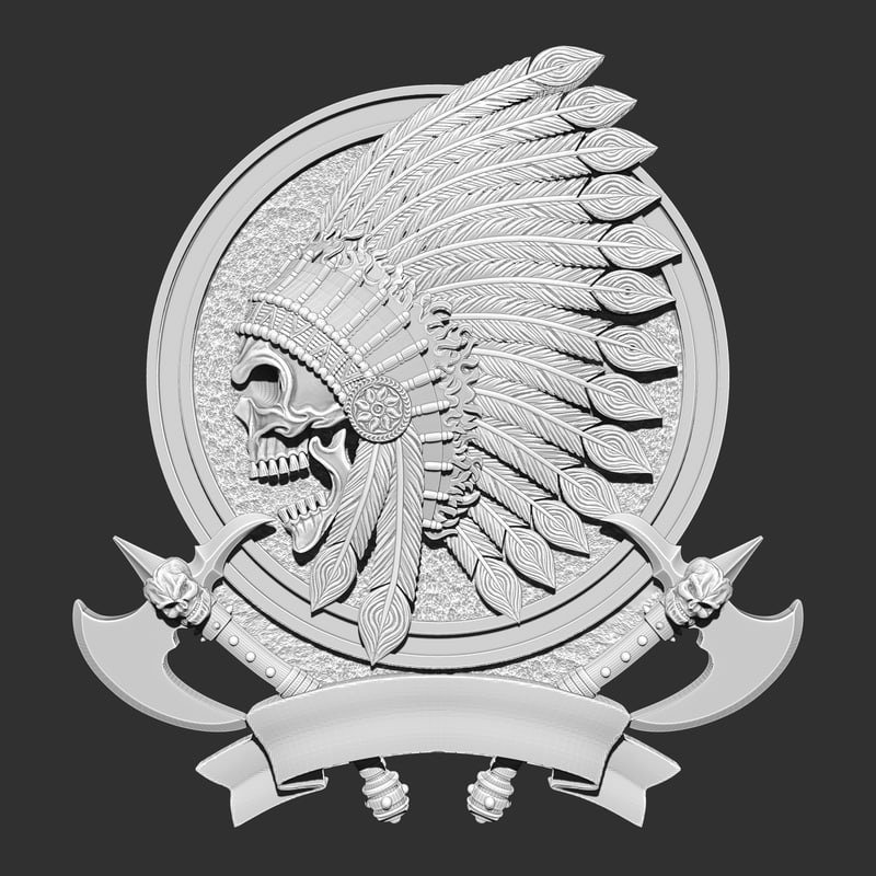 Tomahawk skull 3D - TurboSquid 1229376