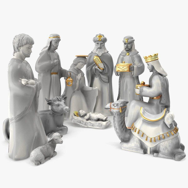 3d model props nativity