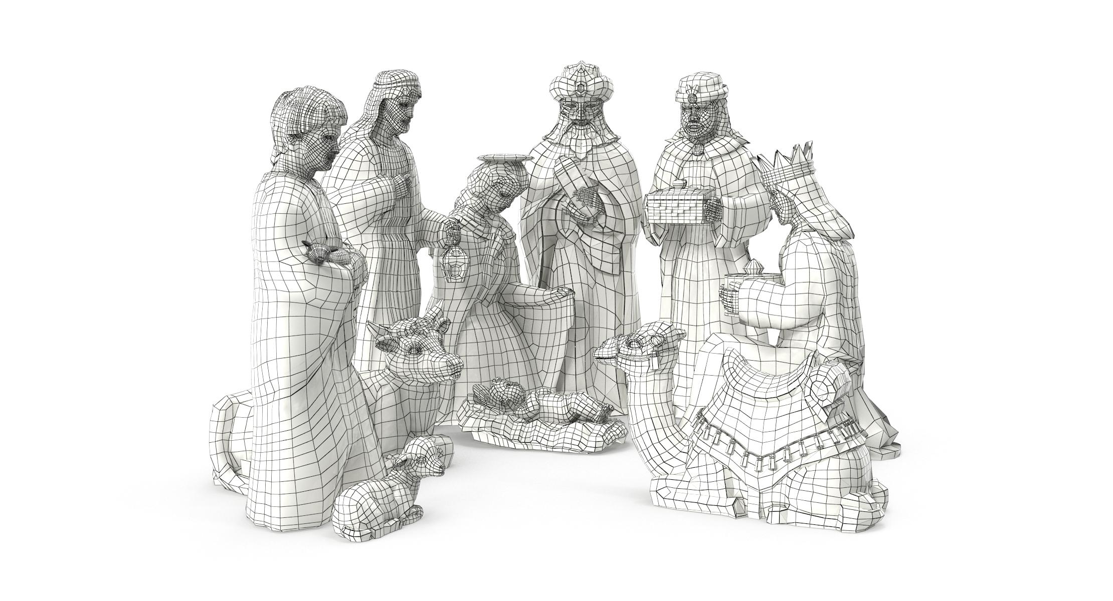 Nativity set 3D model - TurboSquid 1229384