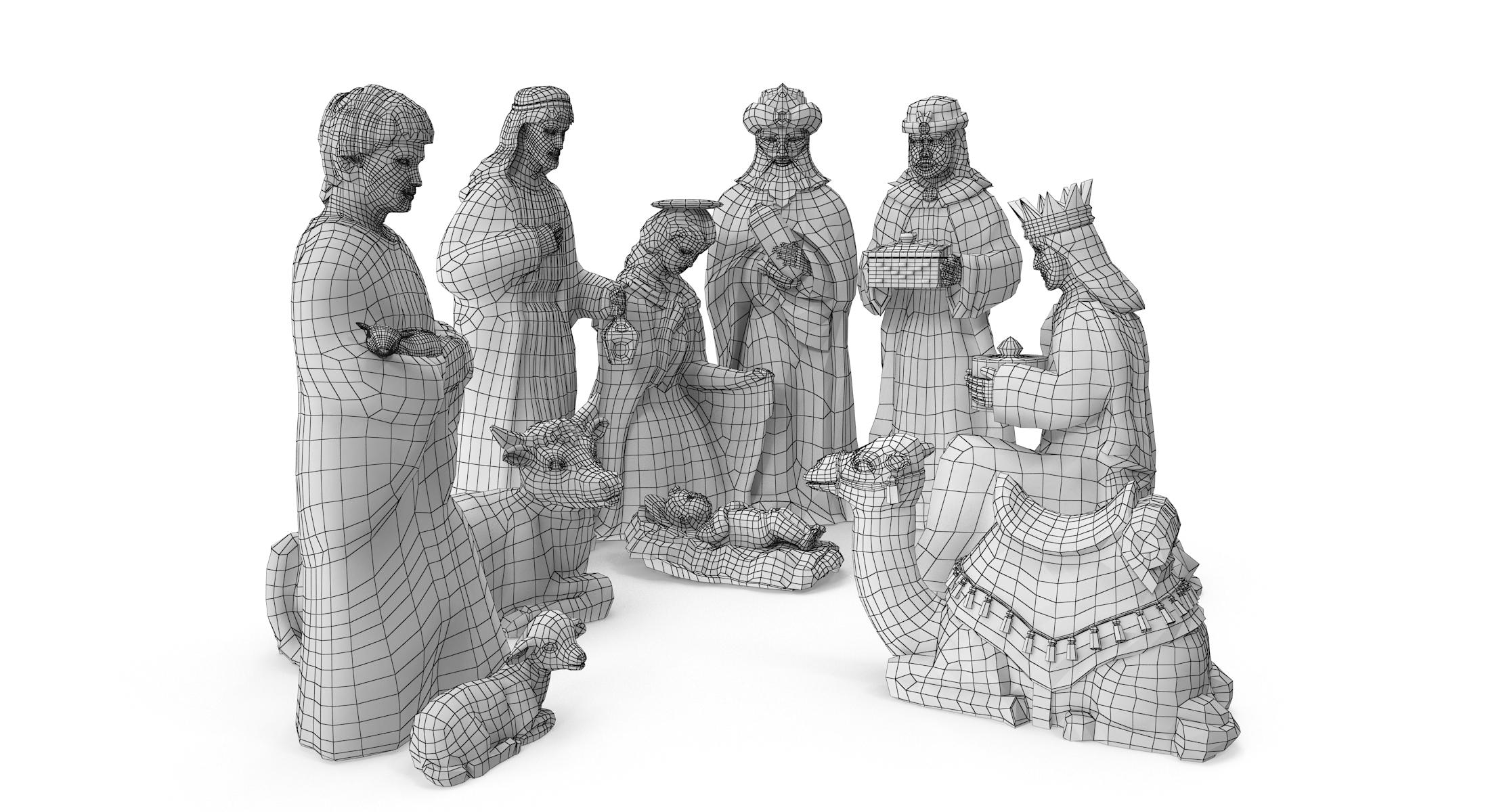 Nativity set 3D model - TurboSquid 1229384