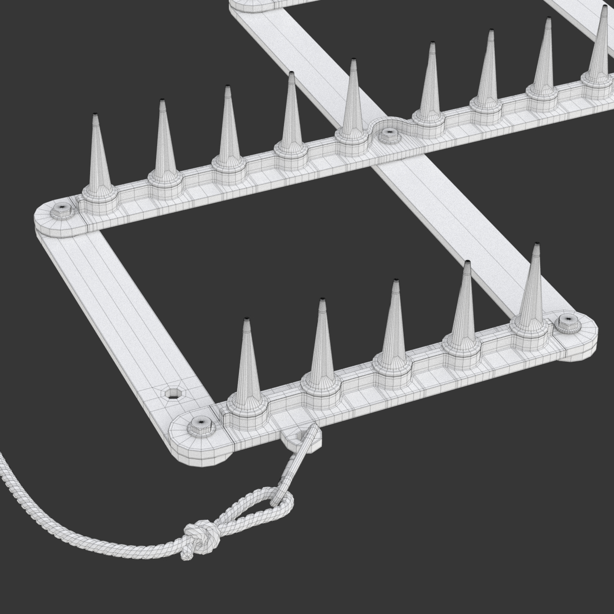 3D spike strip model - TurboSquid 1229391