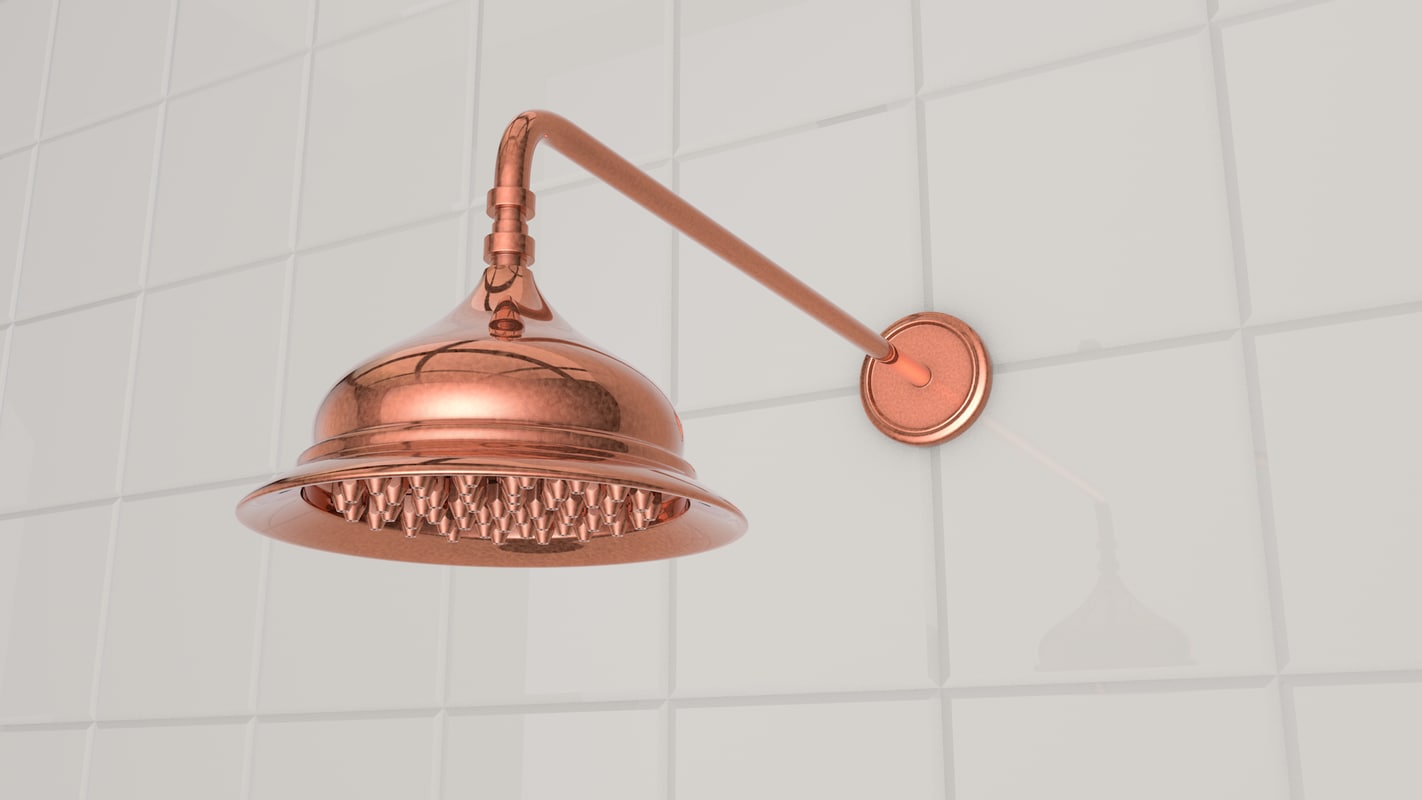 3D model retro shower head - TurboSquid 1229543