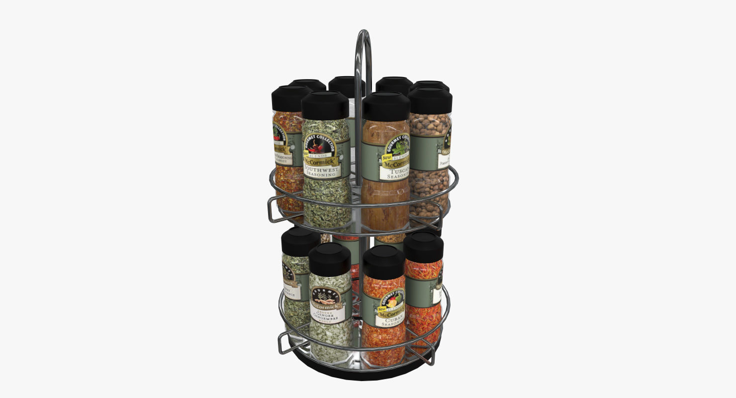 3D spices rack model - TurboSquid 1229614