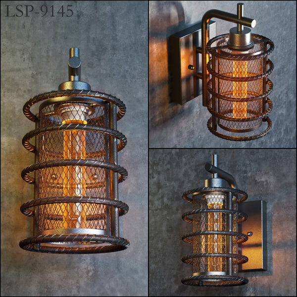 3D lussole loft lsp-9145 model - TurboSquid 1229634