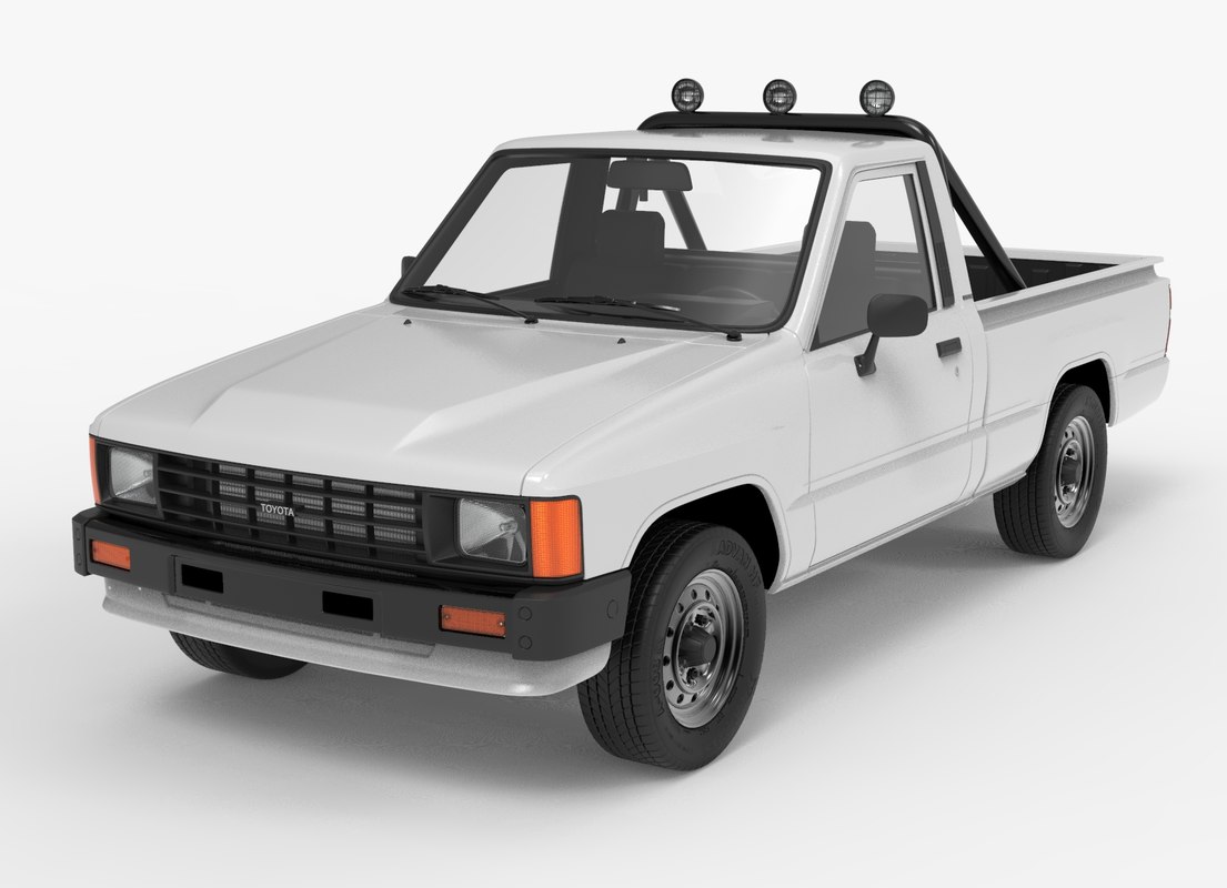 3D toyota hilux 1983-1988 pickup - TurboSquid 1229864