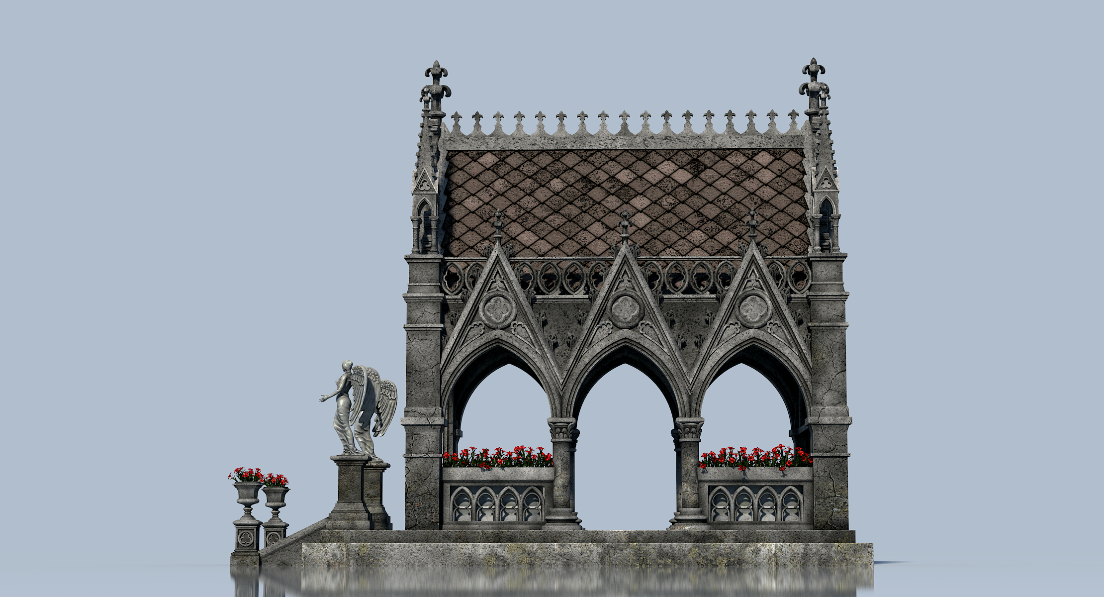 3D model gothic pavilion - TurboSquid 1229932