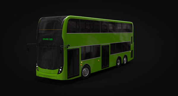 Alexander dennis enviro 500 model - TurboSquid 1230101