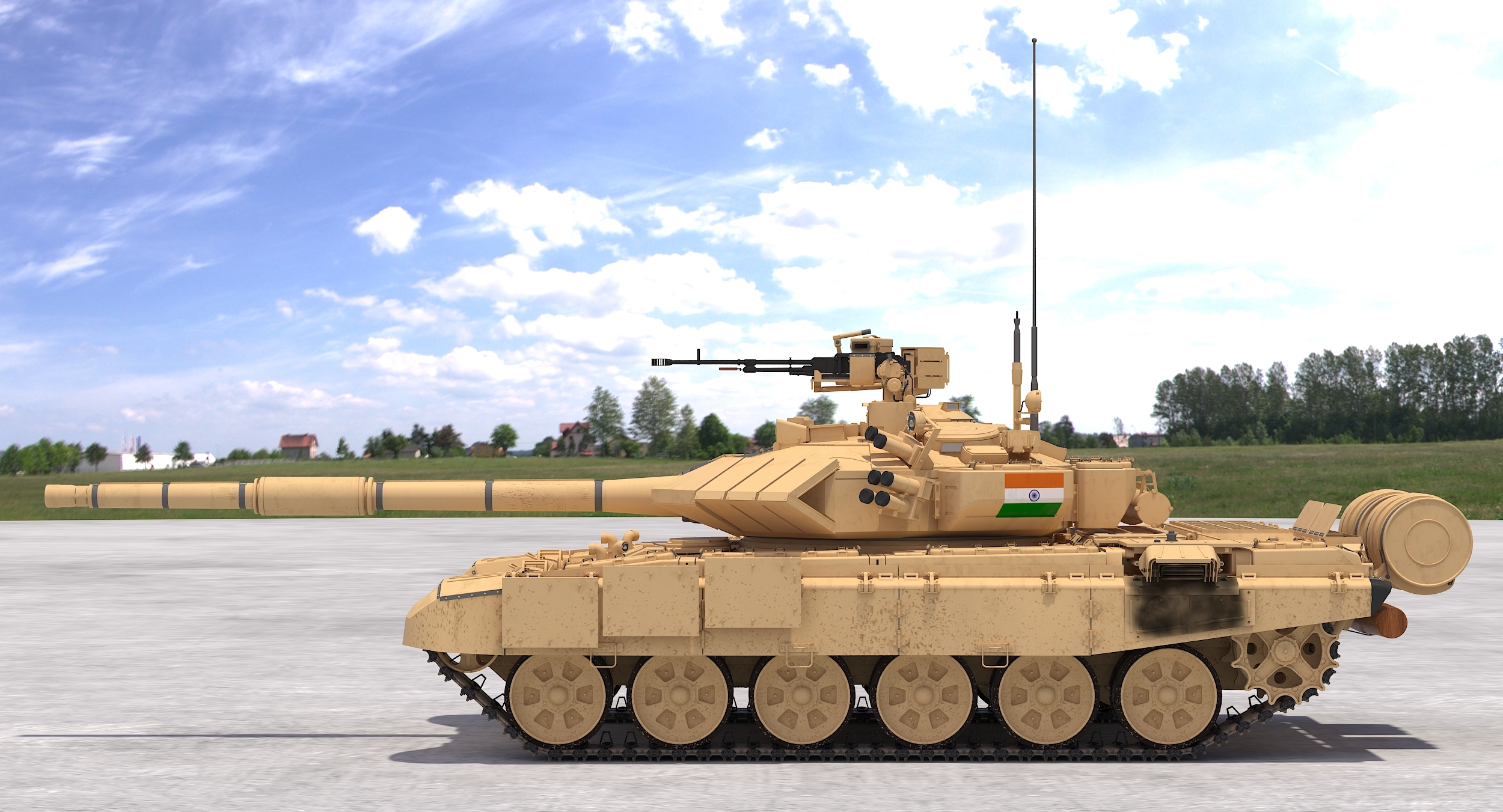 T-90s bhishma india tank 3D - TurboSquid 1230162