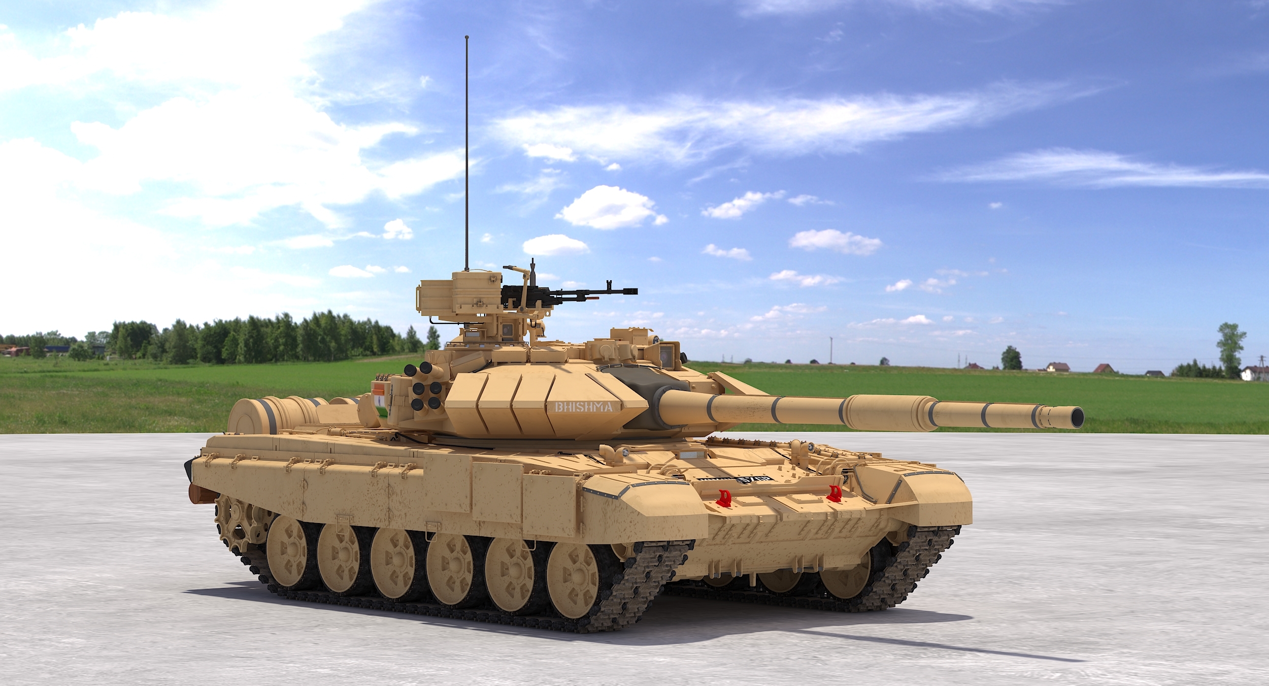 T-90s bhishma india tank 3D - TurboSquid 1230162