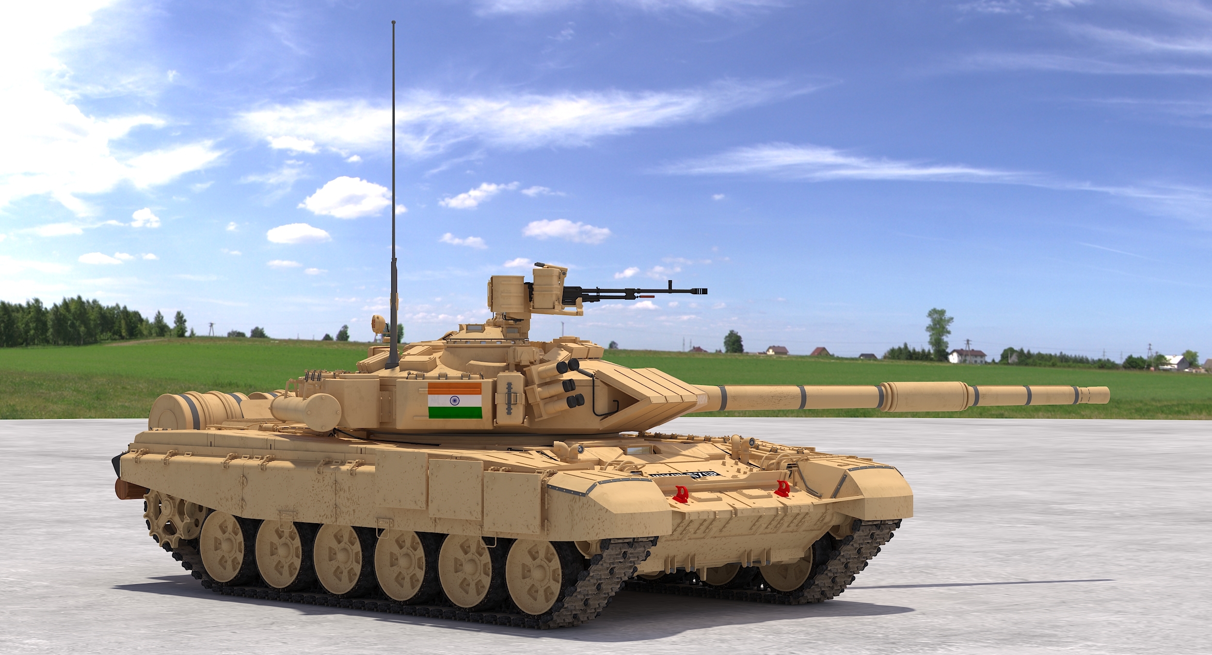 T-90s bhishma india tank 3D - TurboSquid 1230162