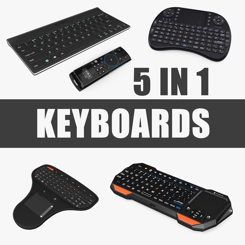 Portable mini keyboards 3D - TurboSquid 1230197
