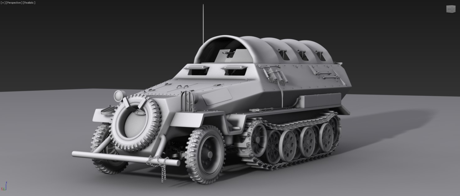 Sdkfz 251 3d Model Turbosquid 1230283