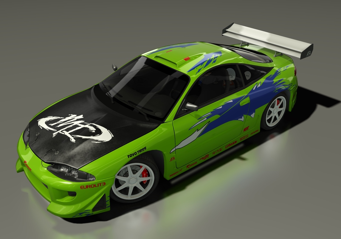 Mitsubishi eclipse 1995 f model - TurboSquid 1230358