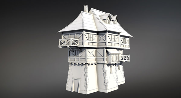 Medieval fantasy house 3D model - TurboSquid 1230538