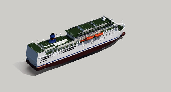 3D model car ferry - TurboSquid 1230561