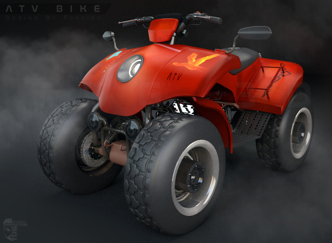 Racing atv bike 3D model - TurboSquid 1230740