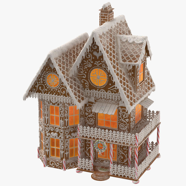 Gingerbread house 3D - TurboSquid 1230820