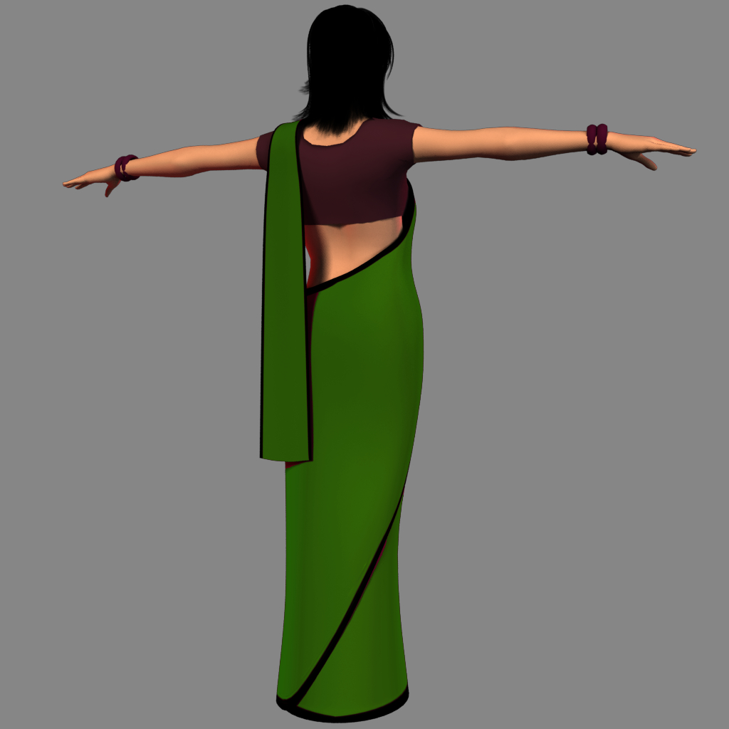 Indian girl 3D model - TurboSquid 1230838
