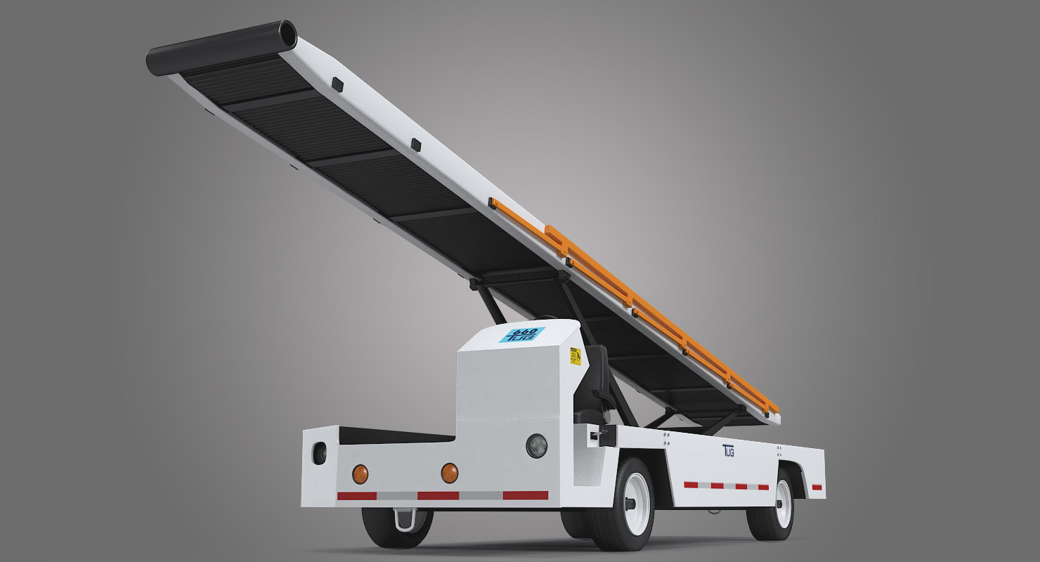 Belt loader tug 660 model - TurboSquid 1230853