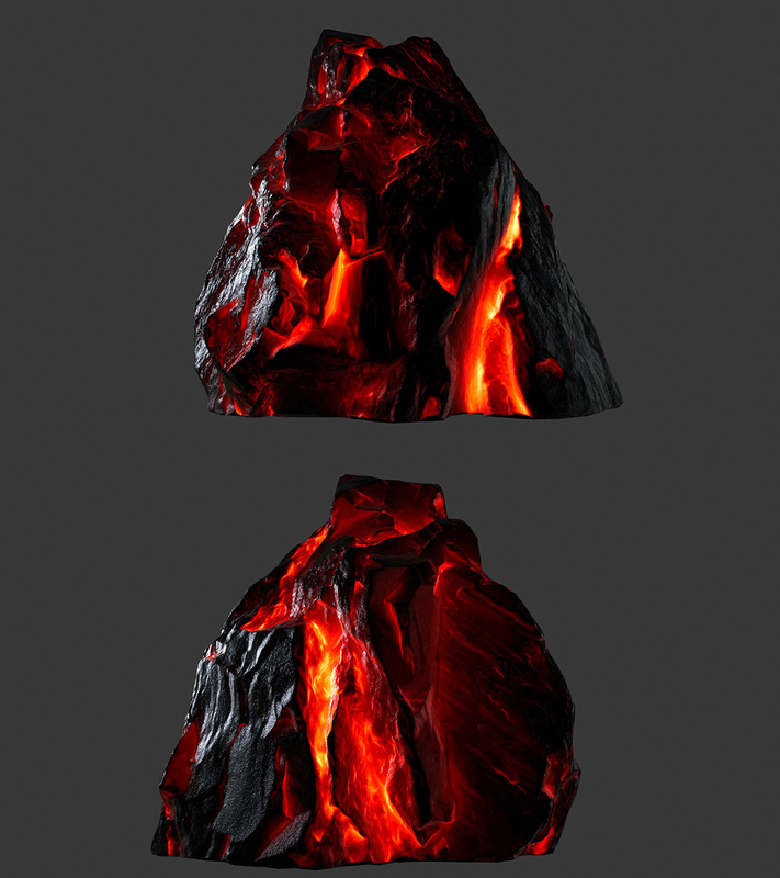 Lava rock model - TurboSquid 1230864