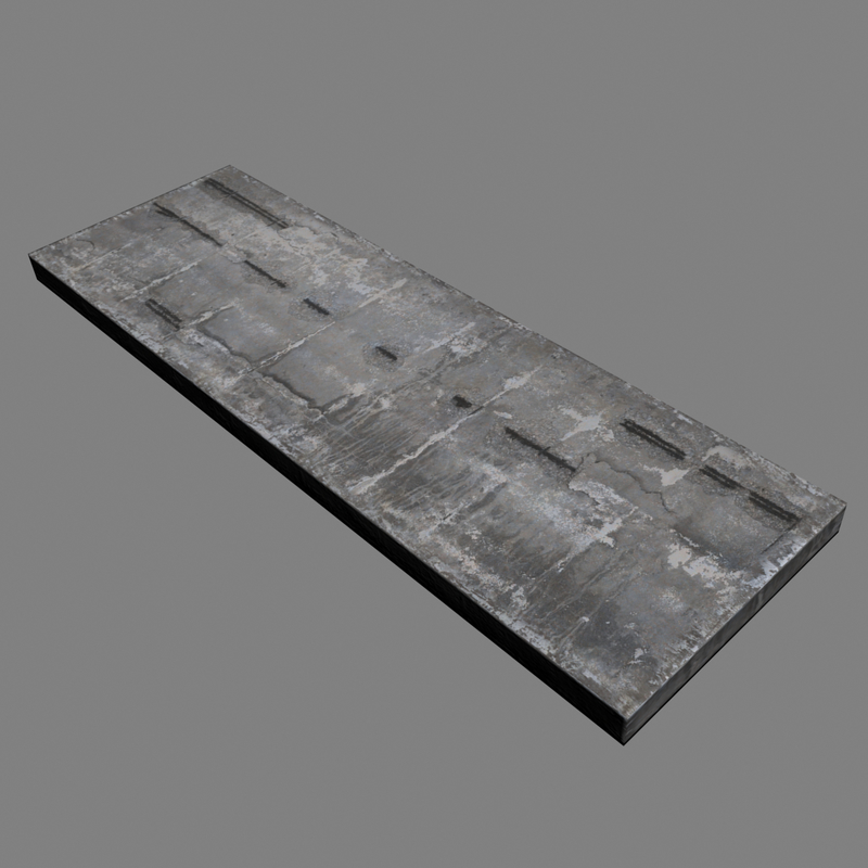 Concrete slab 3D - TurboSquid 1231074