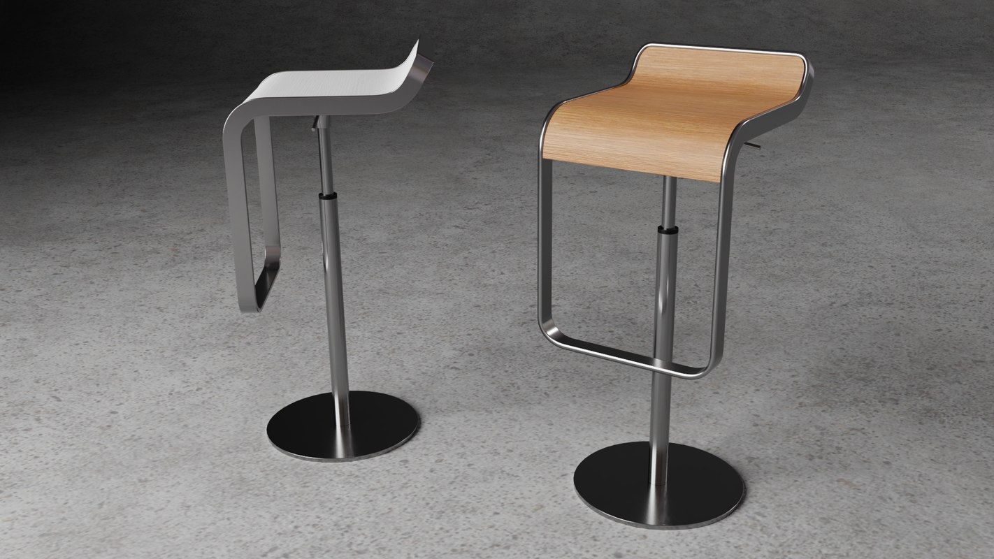 Lem piston stool model - TurboSquid 1231197