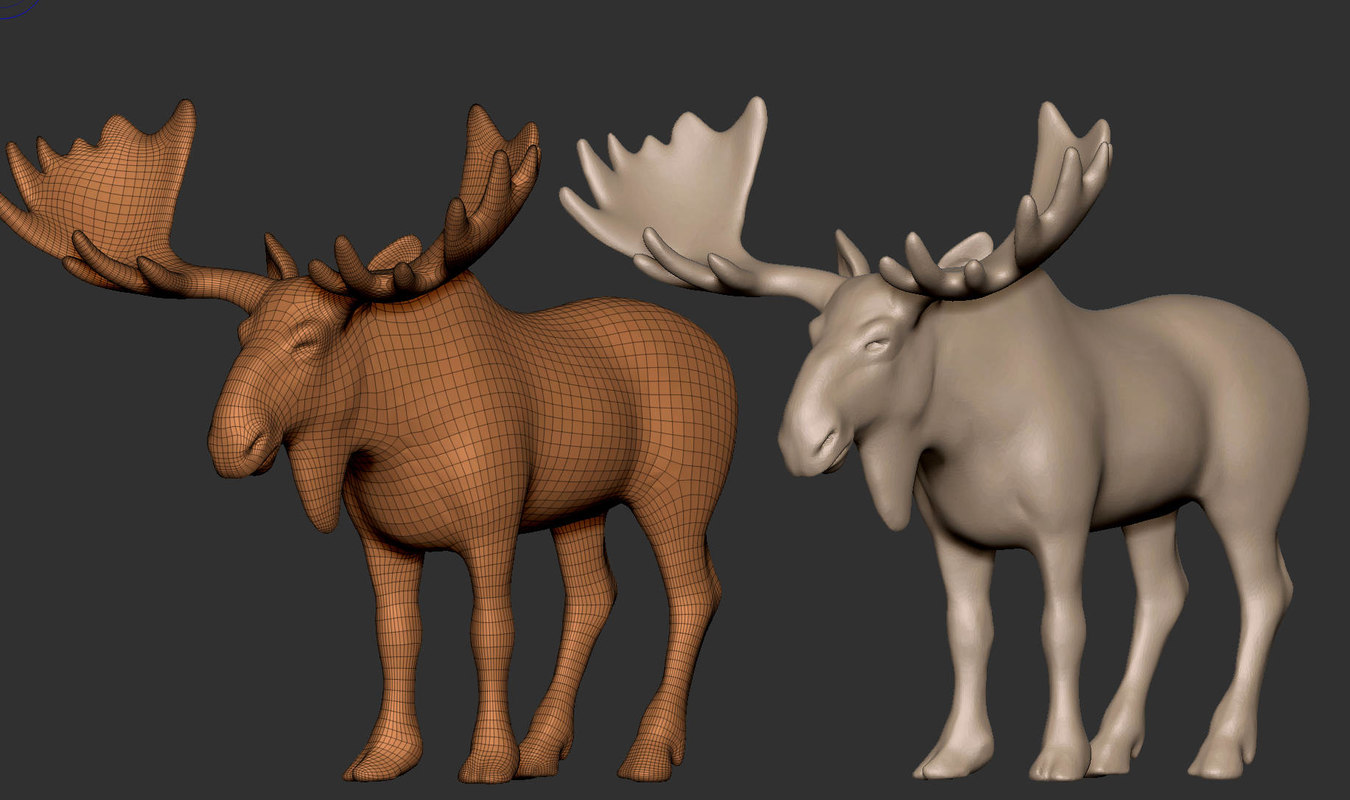 Moose running animals 3D model - TurboSquid 1231220