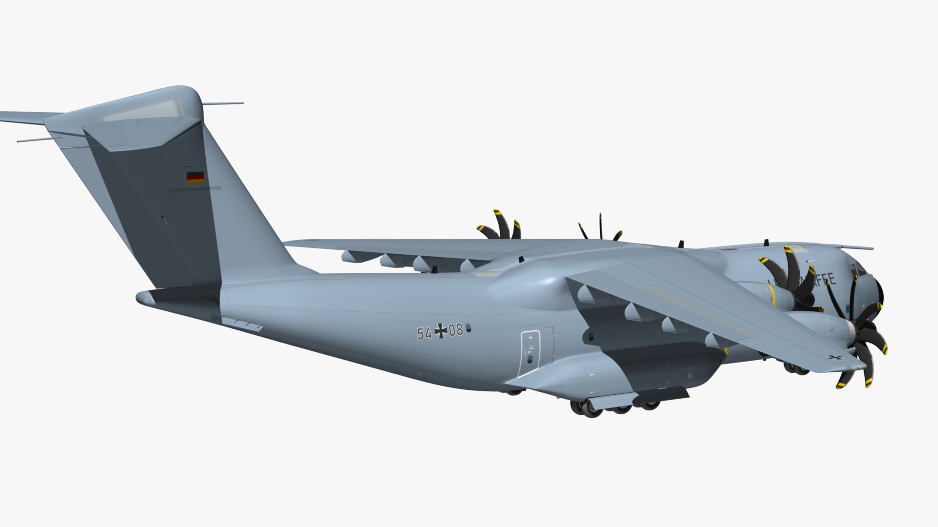 Airbus a400m luftwaffe 3D model - TurboSquid 1231542
