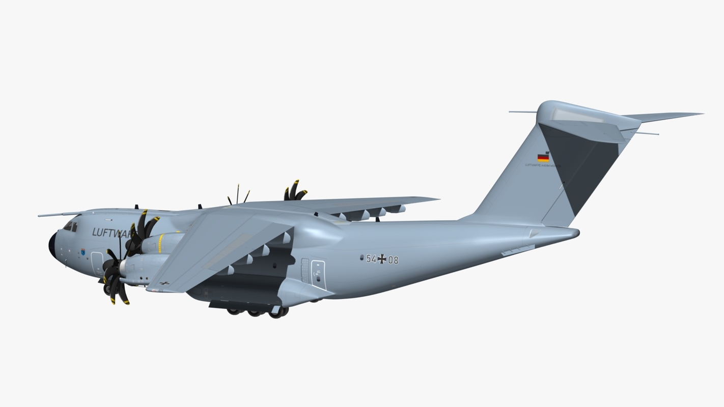 Airbus a400m luftwaffe 3D model - TurboSquid 1231542