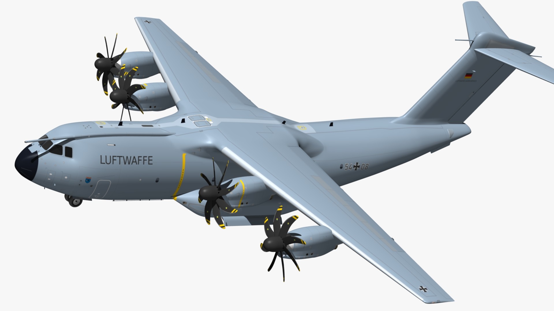 Airbus a400m luftwaffe 3D model - TurboSquid 1231542