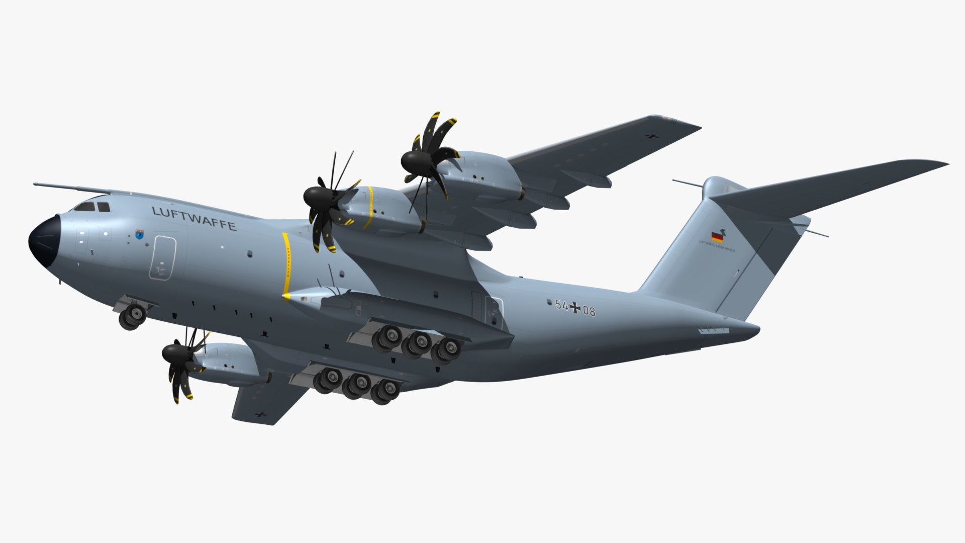 Airbus a400m luftwaffe 3D model - TurboSquid 1231542