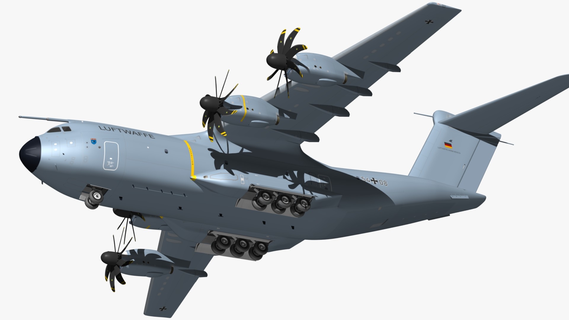 Airbus a400m luftwaffe 3D model - TurboSquid 1231542