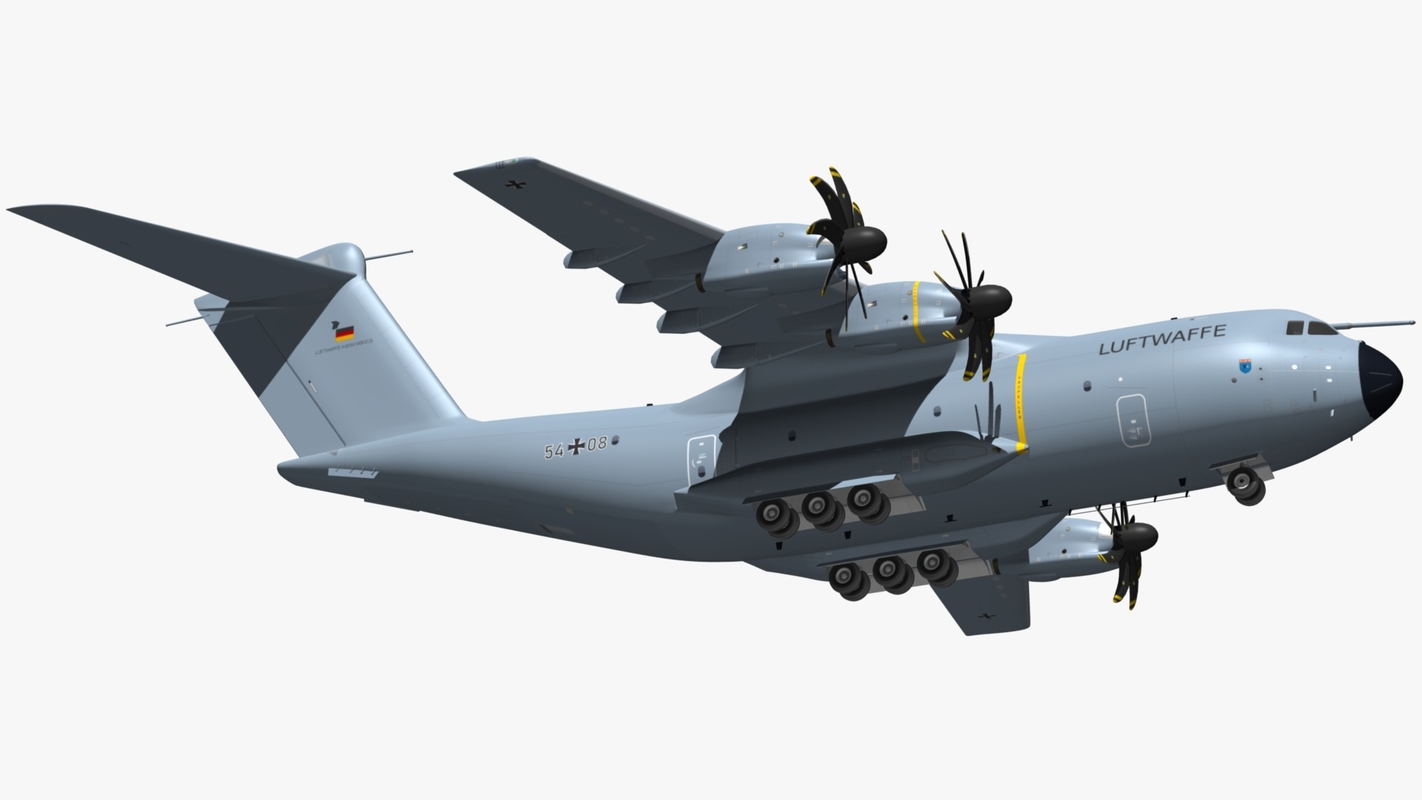 Airbus a400m luftwaffe 3D model - TurboSquid 1231542