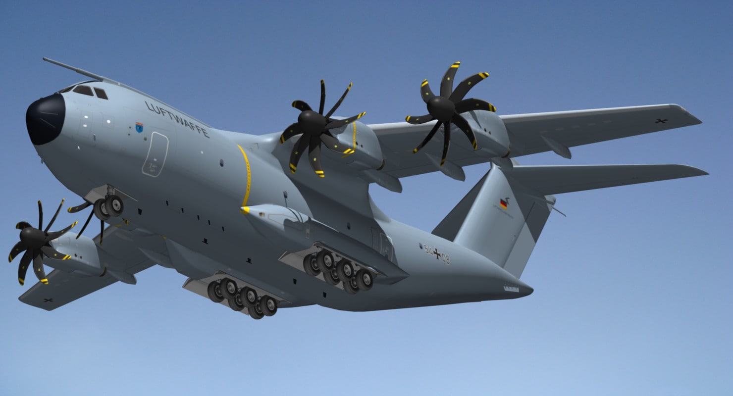 Airbus a400m luftwaffe 3D model - TurboSquid 1231542
