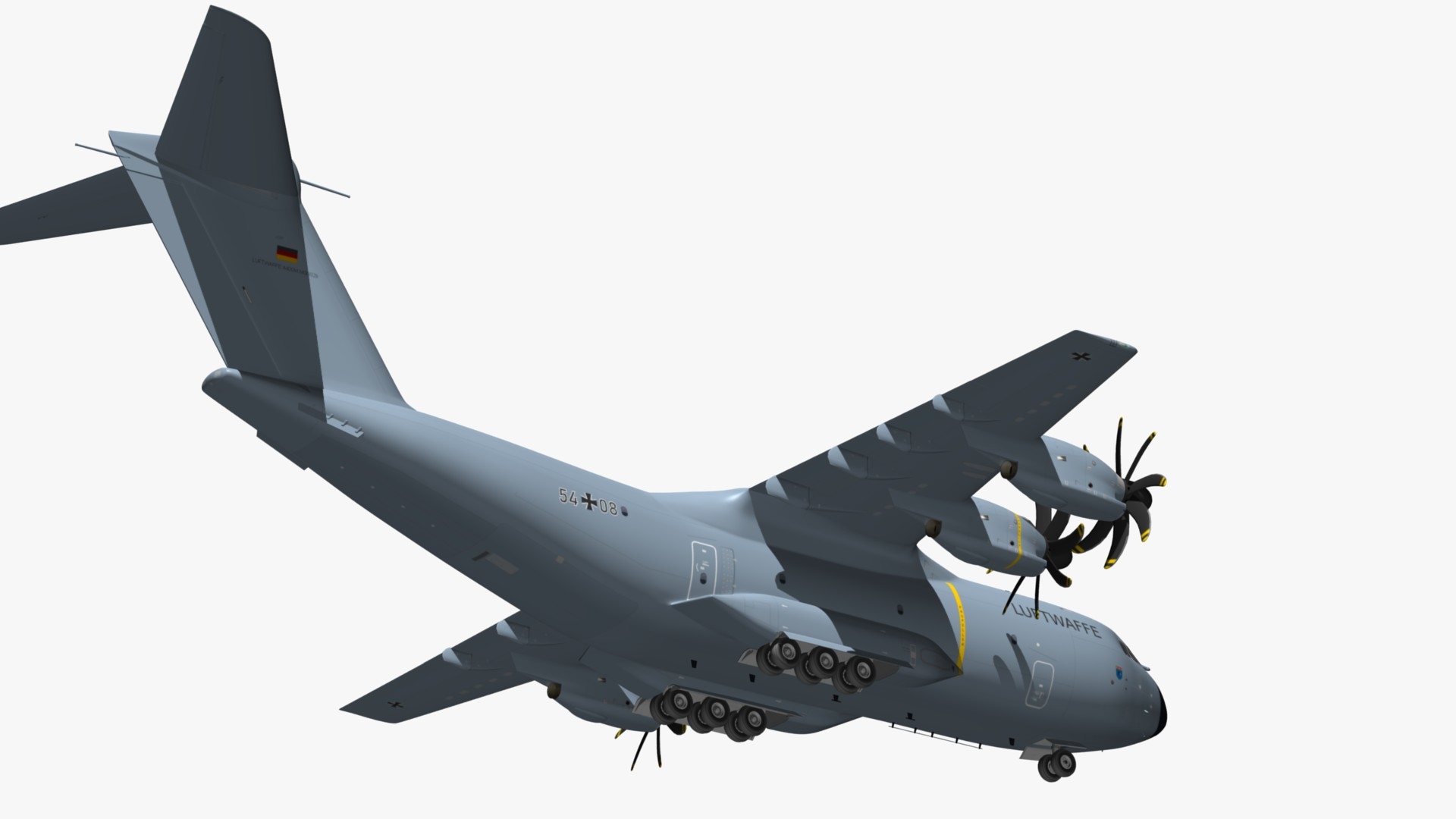 Airbus a400m luftwaffe 3D model - TurboSquid 1231542