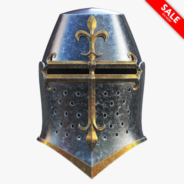 3d Crusader Helmet Turbosquid 1231582