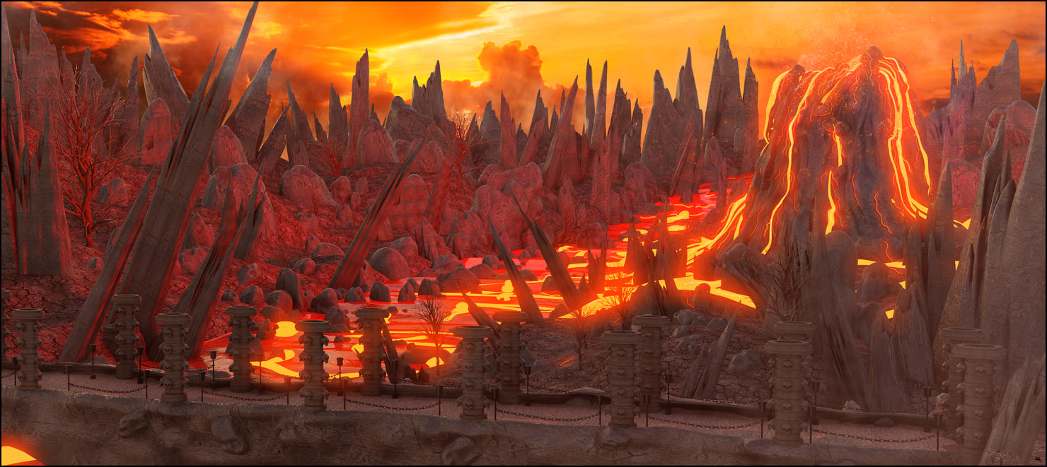 modèle 3D de Rivière de lave du volcan - TurboSquid 1231673