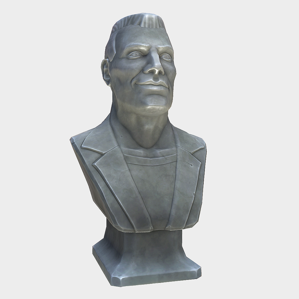 Stilisierte Mann Büste 3D-Modell - TurboSquid 1231681