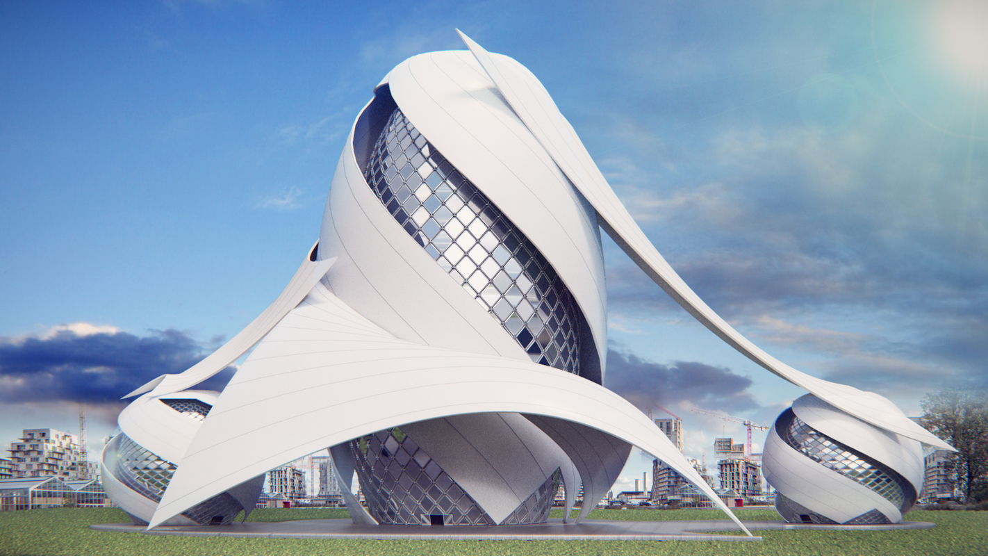 3D futuristic hospital model - TurboSquid 1231695